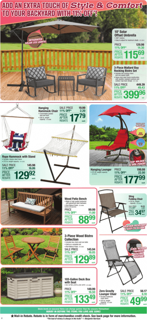 Menards Outdoor Living Ad May 03 – May 14, 2023 (Mother's Day Promotion ...