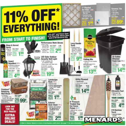 Menards Weekly Ad May 18 – May 29, 2023 (Memorial Day Promotion Included)
