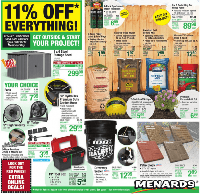 Menards Weekly Ad May 25 – Jun 04, 2023 (Memorial Day Promotion Included)