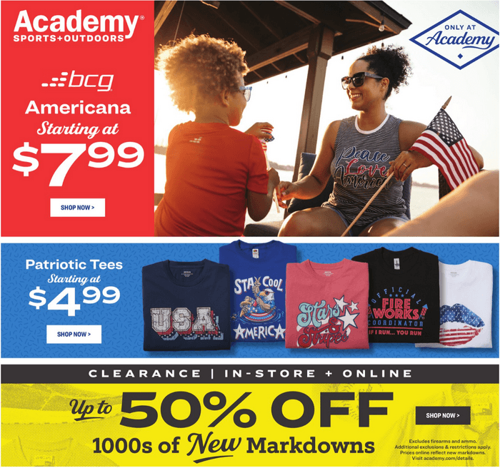 Academy Sports + Outdoors Active Ad June 20 – July 04, 2023