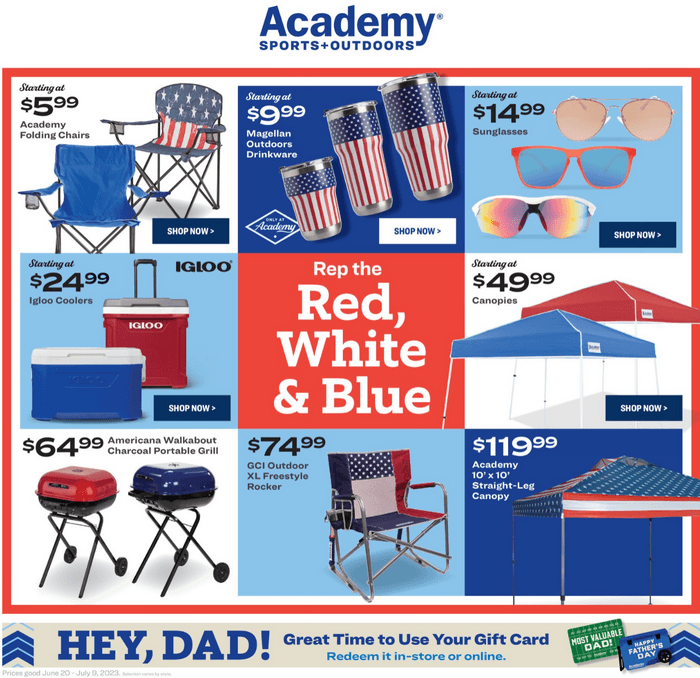 Academy Sports + Outdoors Weekly Ad June 20 – July 04, 2023