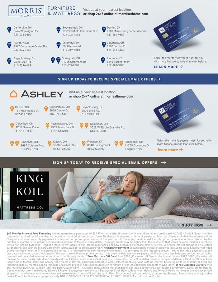 Ashley Furniture HomeStore Stars & Stripes Ad Sale Jun 20 – Jul 07, 2023