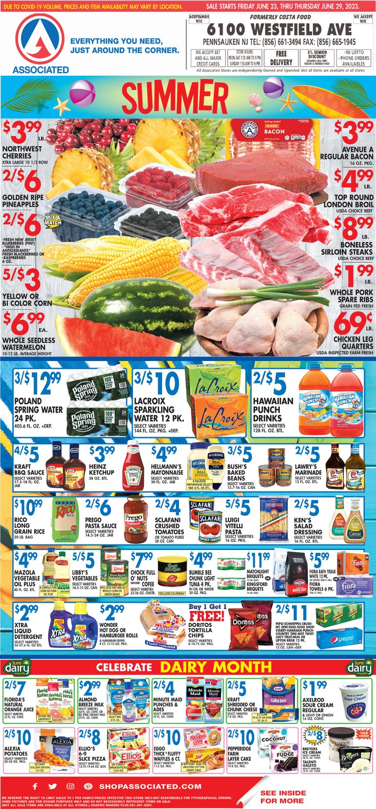 Associated Supermarkets Weekly Ad Jun 23 – Jun 29, 2023