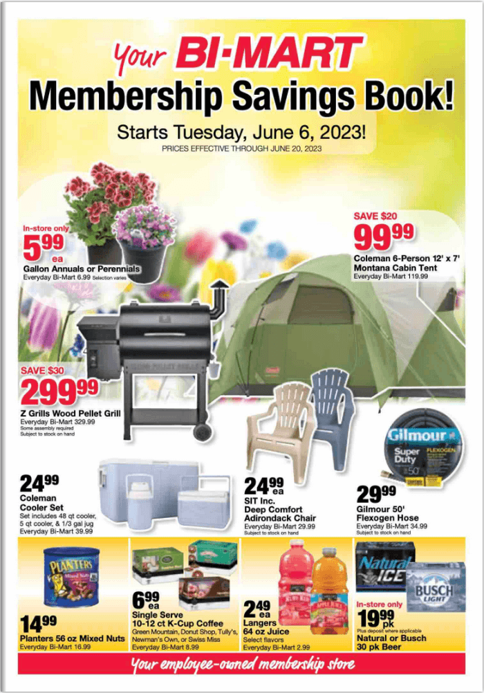 Bi-Mart Weekly Ad Jun 06 – Jun 20, 2023