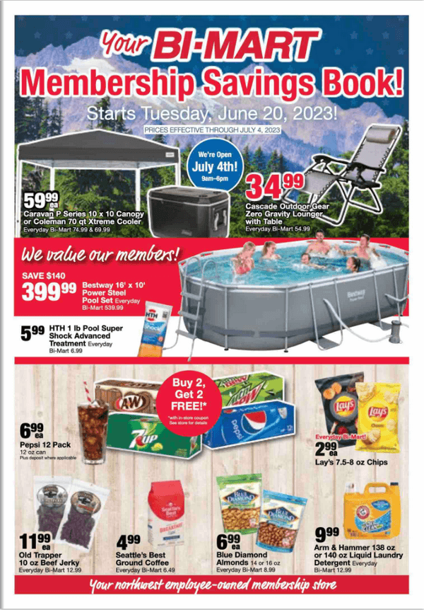 Bi-Mart Weekly Ad June 20 – July 04, 2023