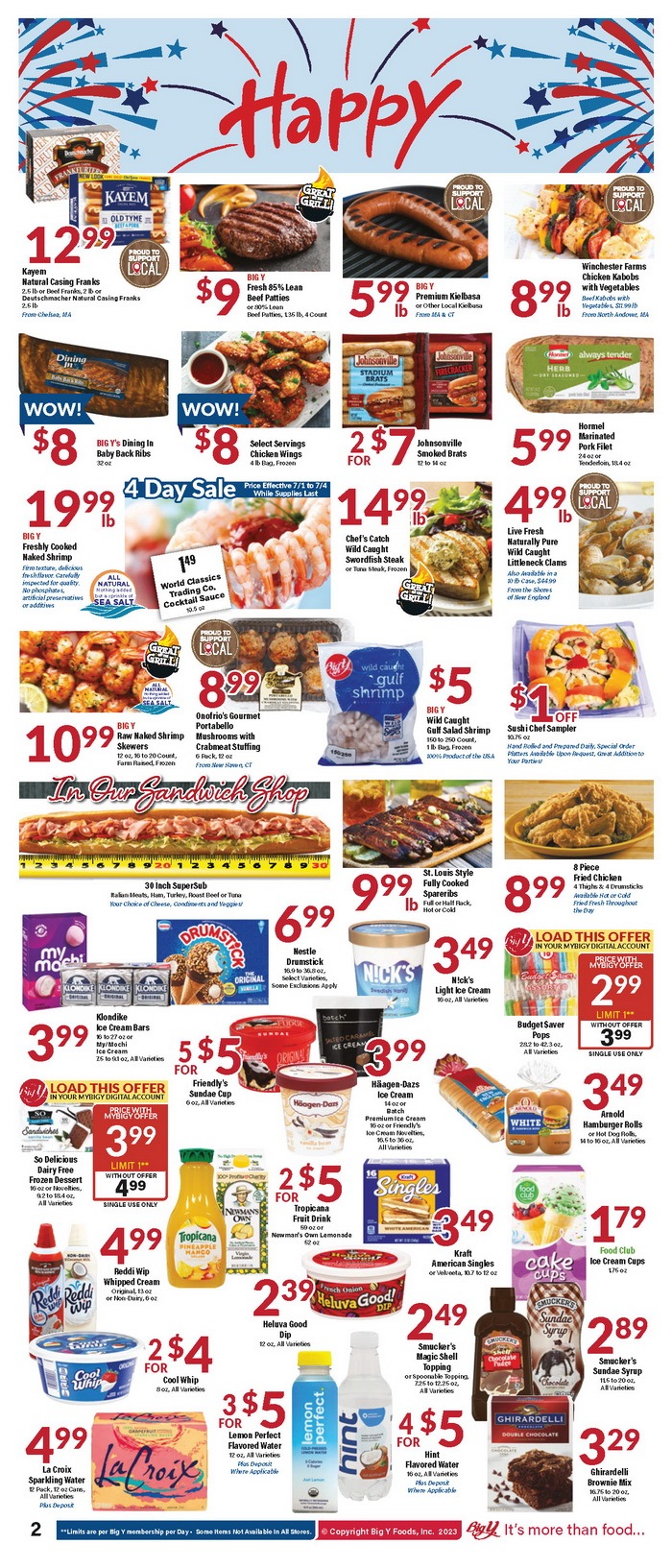 Big Y Weekly Ad June 29 – July 05, 2023 (Independence Day Promotion Included)