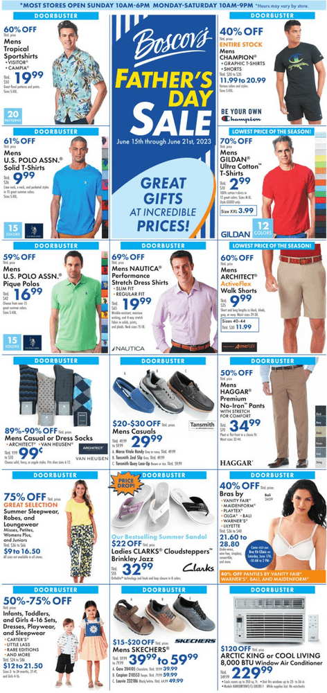 Boscov's Father's Day Ad Jun 15 – Jun 21, 2023