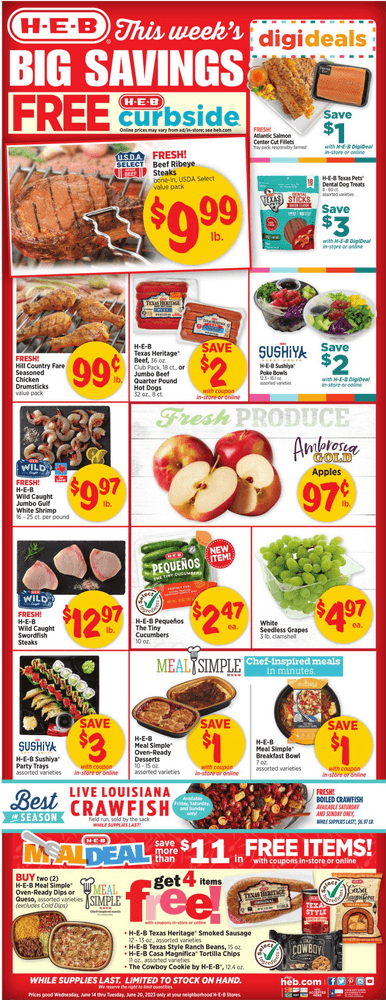 HEB Weekly Ad Jun 14 – Jun 20, 2023