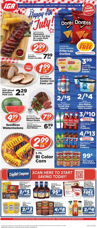 IGA Weekly Ad June 28 – July 04, 2023