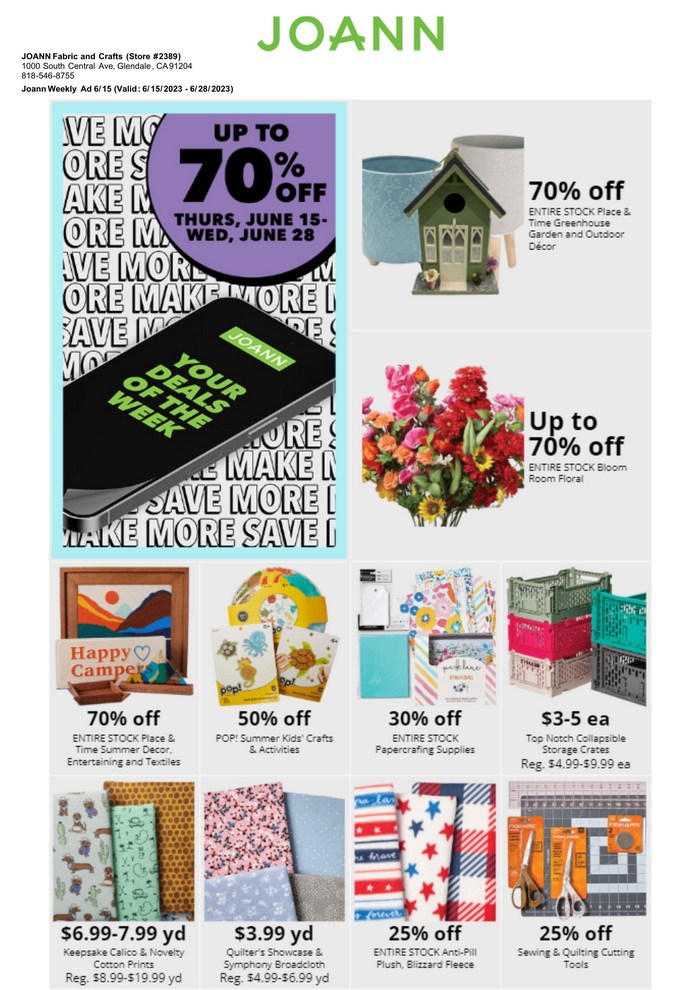 Jo-Ann Weekly Ad Jun 15 – Jun 28, 2023