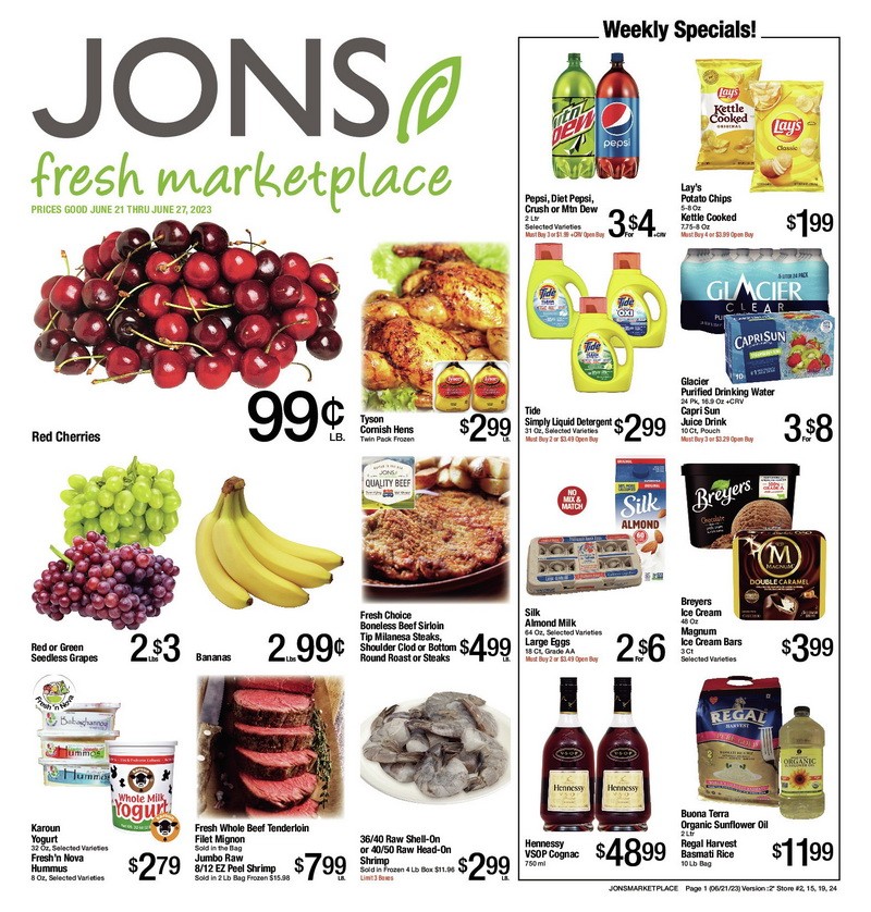 Jons Weekly Ad June 21 – June 27, 2023