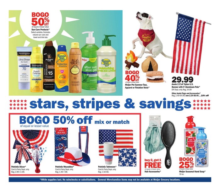 Meijer 4th of July Sale June 25 – July 04, 2023