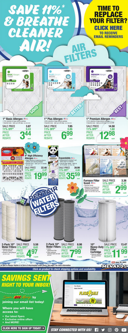 Menards Home Essentials Sale Jun 14 – Jun 25, 2023