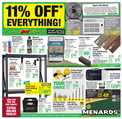 Menards Weekly Ad June 15 – June 25, 2023