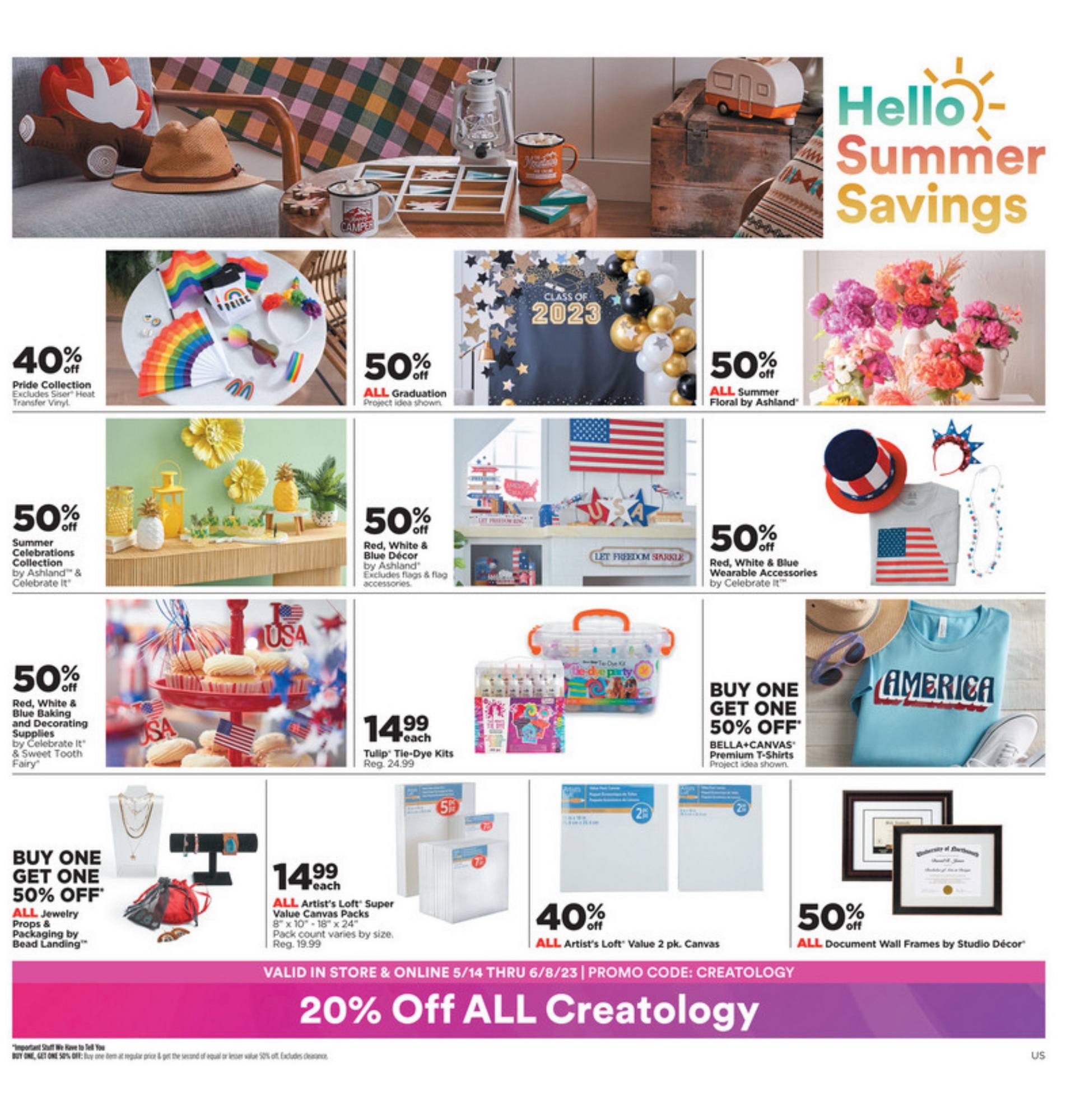 Michaels Weekly Ad Jun 04 – Jun 08, 2023