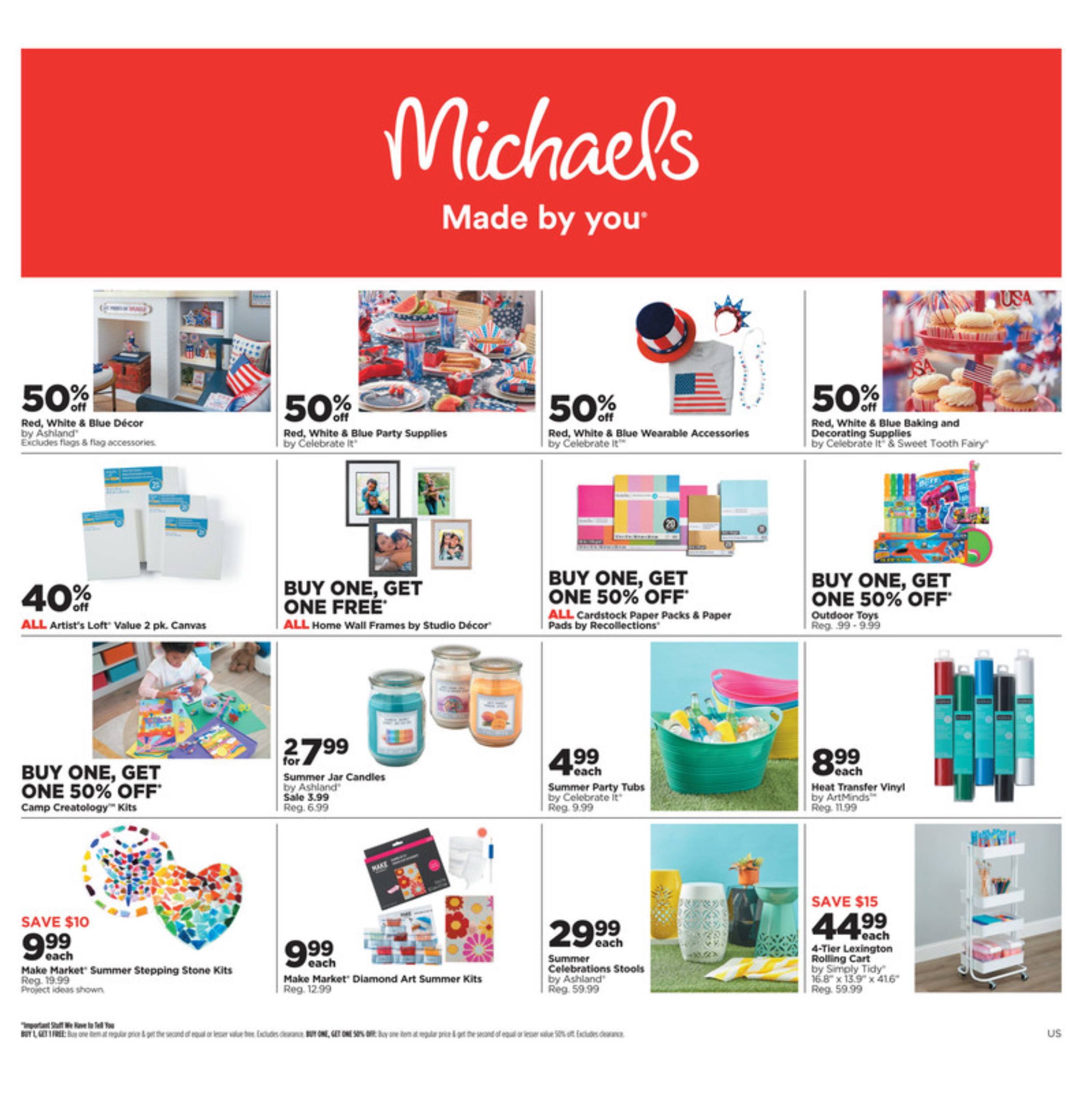 Michaels Weekly Sale Jun 19 – Jun 24, 2023