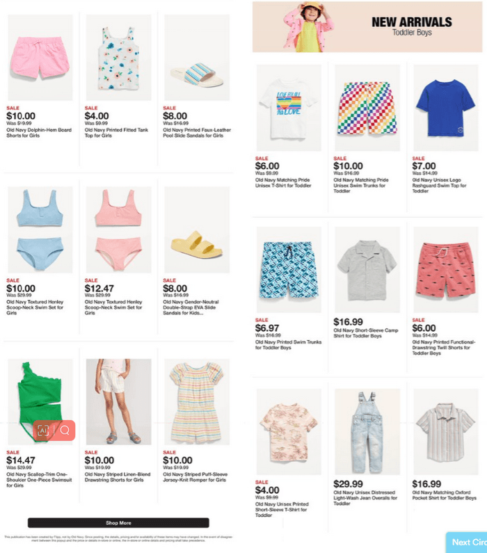 Old Navy Weekly Ad June 19 – June 26, 2023