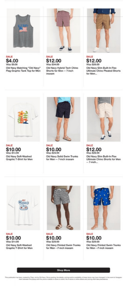 Old Navy Weekly Ad June 19 – June 26, 2023