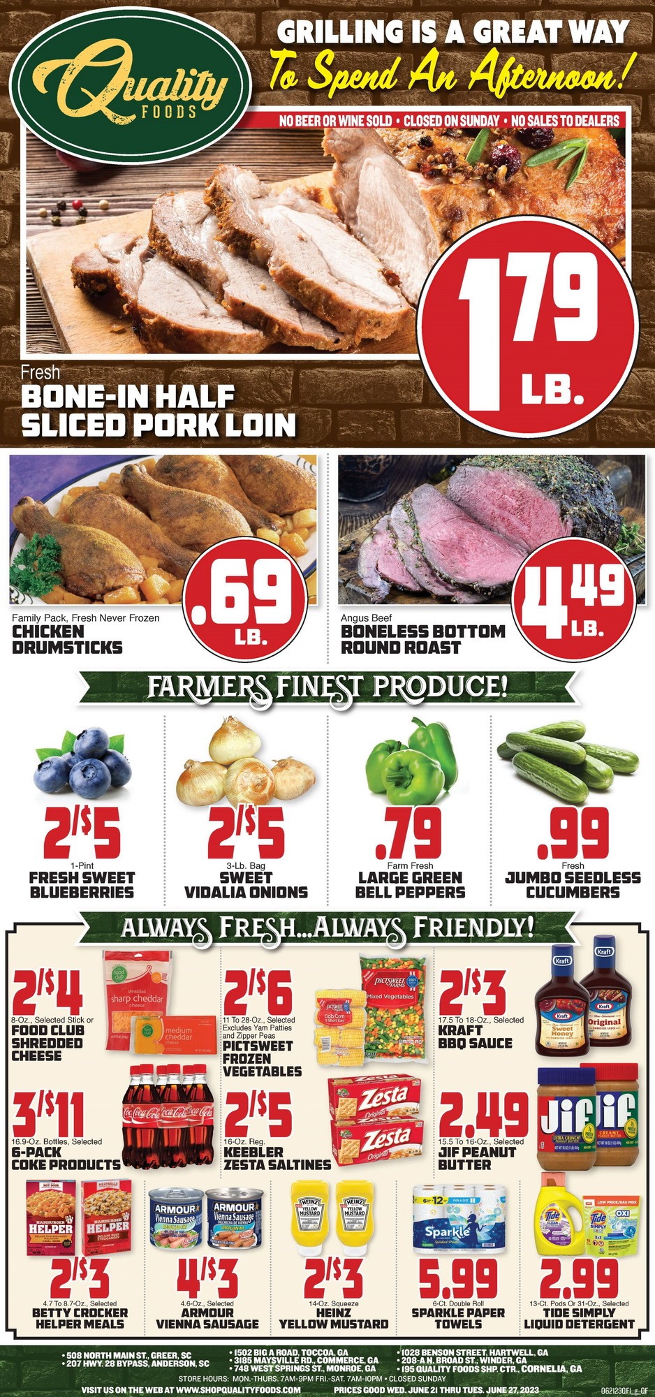 Quality Foods Weekly Ad Jun 21 – Jun 27, 2023