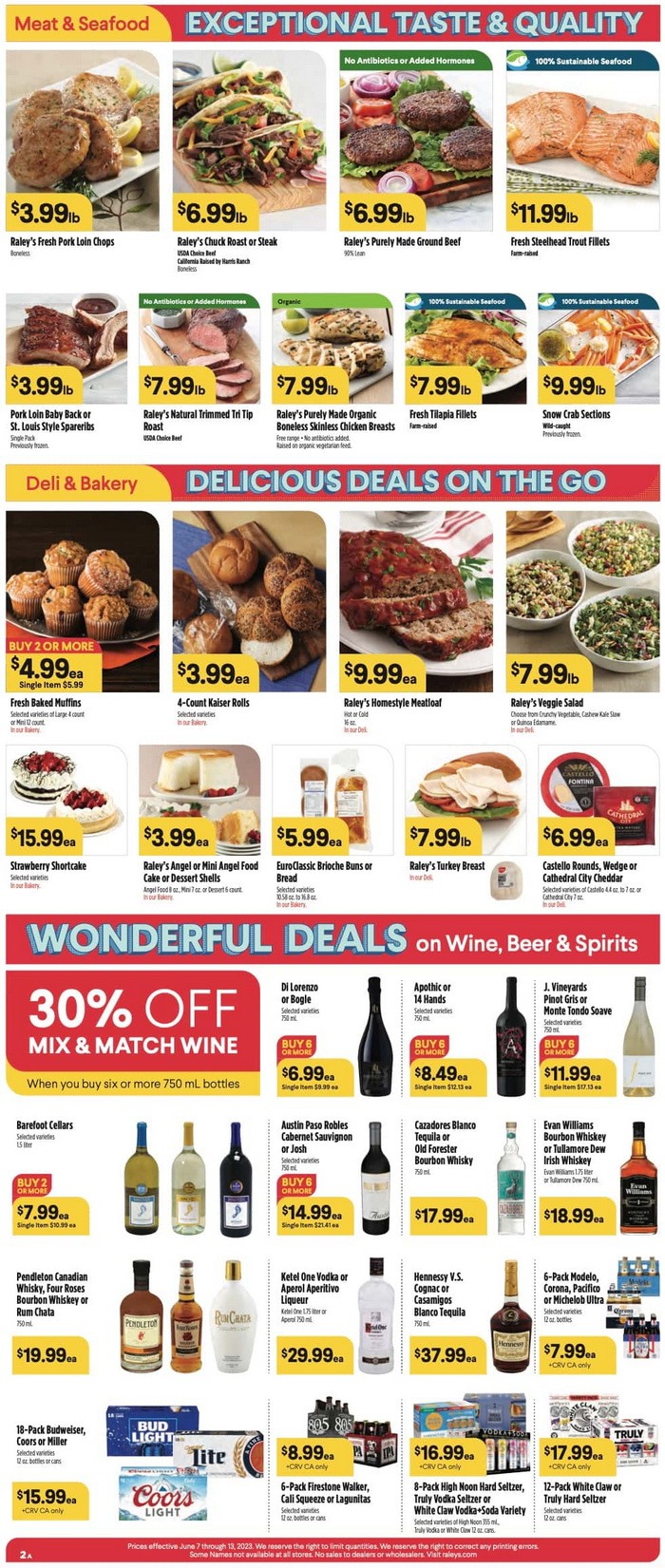 Raley's Supermarkets Weekly Ad June 07 – June 13, 2023