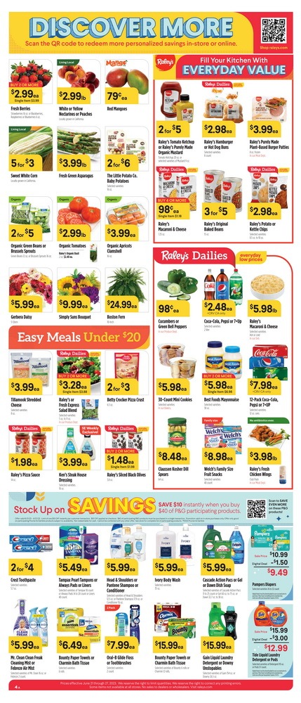 Raley's Supermarkets Weekly Ad Jun 21 – Jun 27, 2023