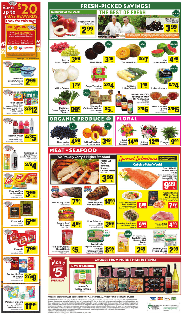 Save Mart Supermarkets Weekly Ad Jun 21 – Jun 27, 2023