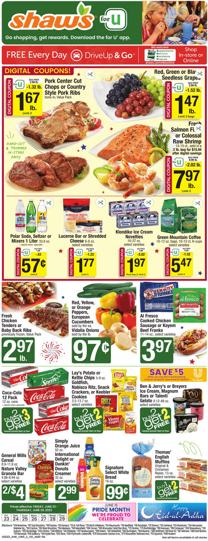 Shaw's Weekly Ad Jun 23 – Jun 29, 2023