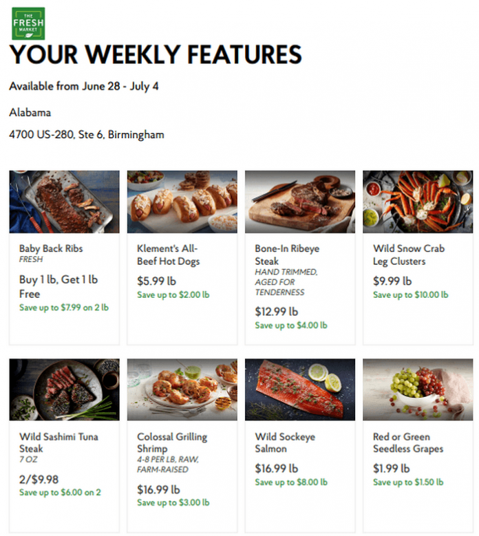 The Fresh Market Weekly Ad June 28 – July 04, 2023