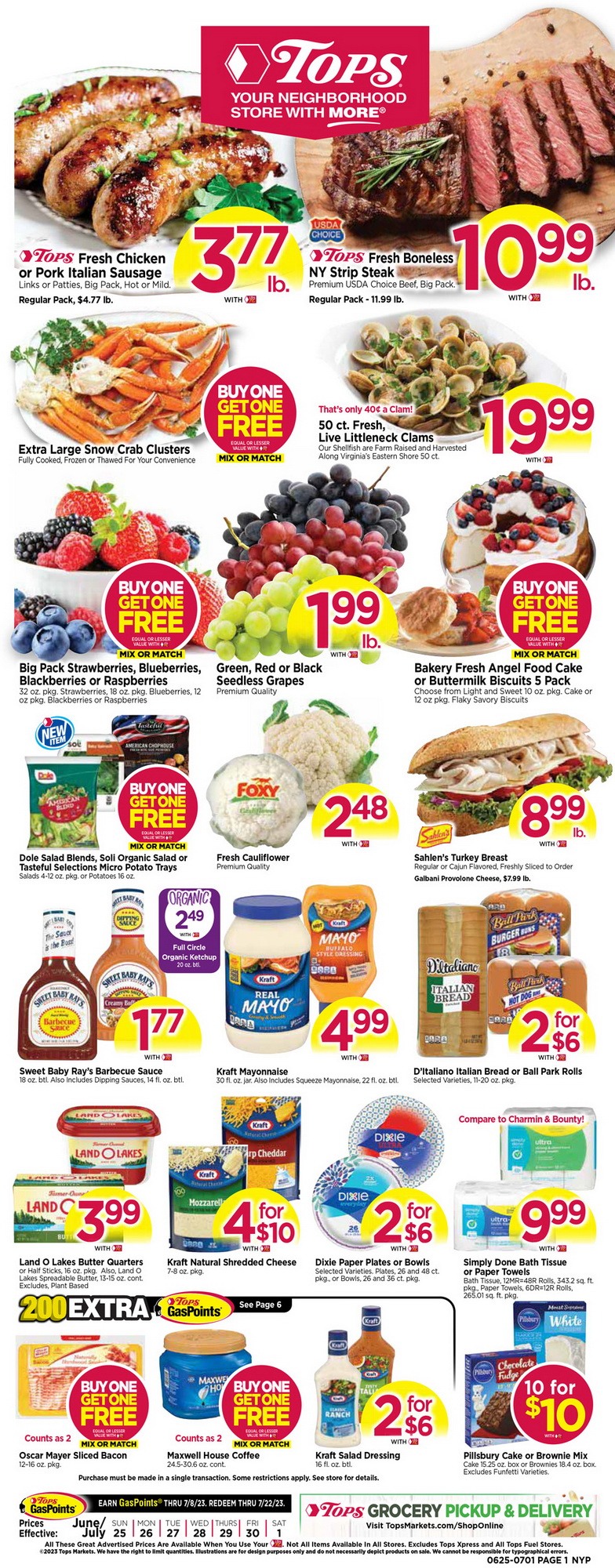 Tops Weekly Ad Jun 25 – Jul 01, 2023