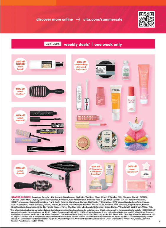 Ulta Beauty Weekly Ad June 25 – July 15, 2023