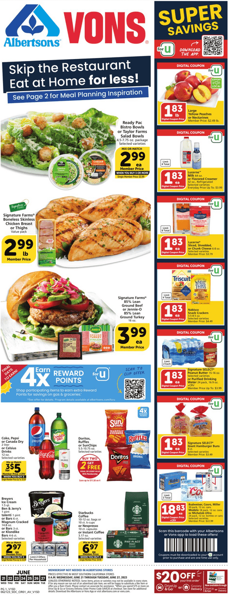 Vons Weekly Ad Jun 21 – Jun 27, 2023