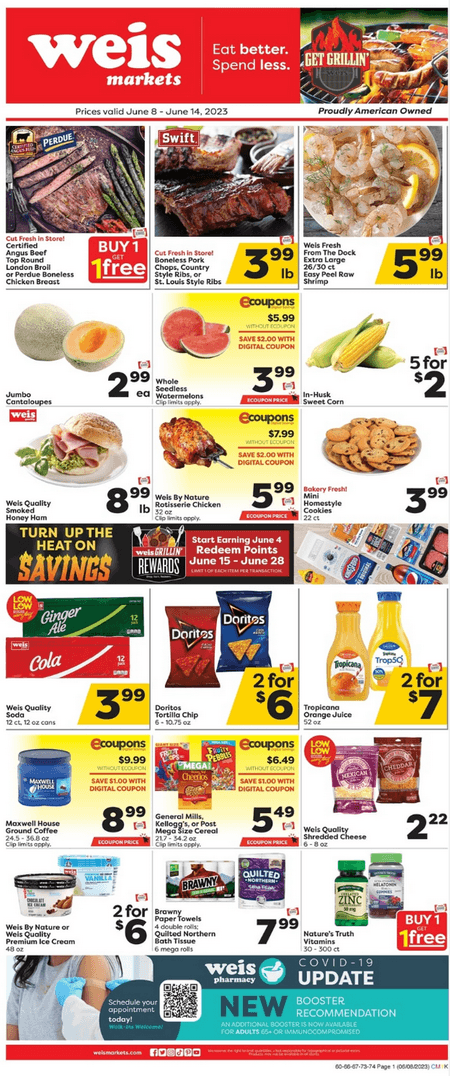Weis Markets Weekly Sale June 08 – June 14, 2023