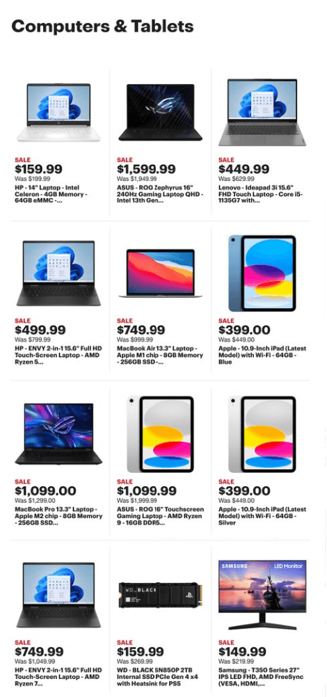 Best Buy Weekly Ad July 24 – July 31, 2023