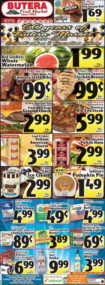 Butera Weekly Ad July 19 – July 25, 2023