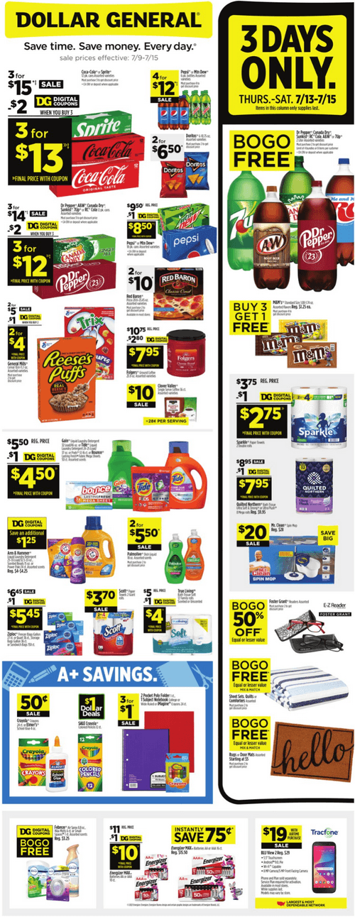 Dollar General Weekly Ad July 09 – July 15, 2023