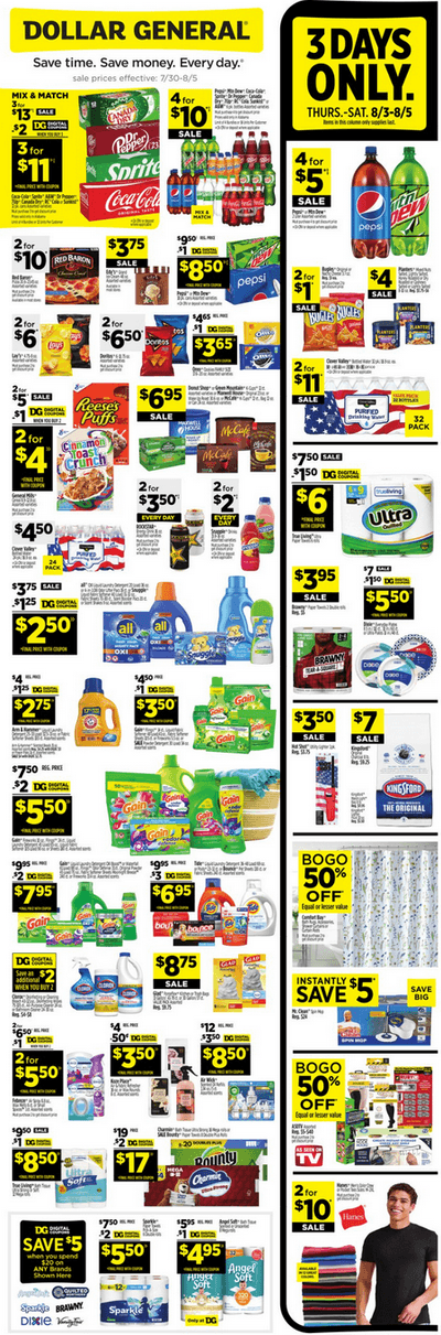 Dollar General Weekly Ad Jul 30 – Aug 05, 2023