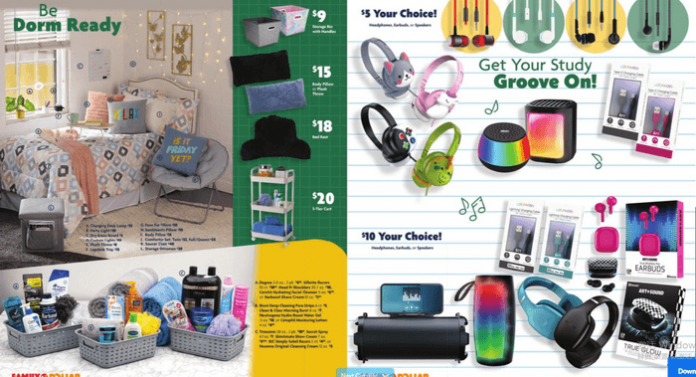 Family Dollar Back-to-School Ad July 09 – Sep 02, 2023