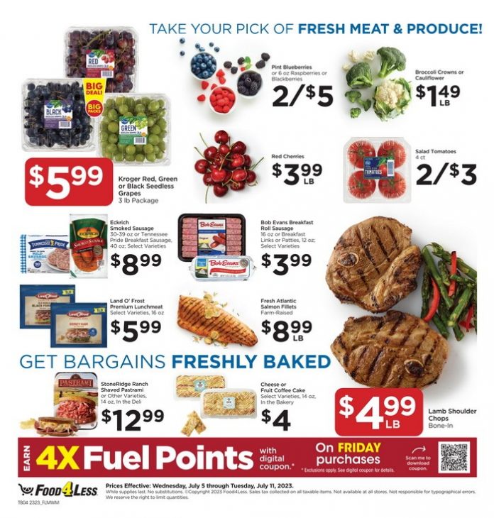 Food 4 Less Weekly Ad July 05 – July 11, 2023