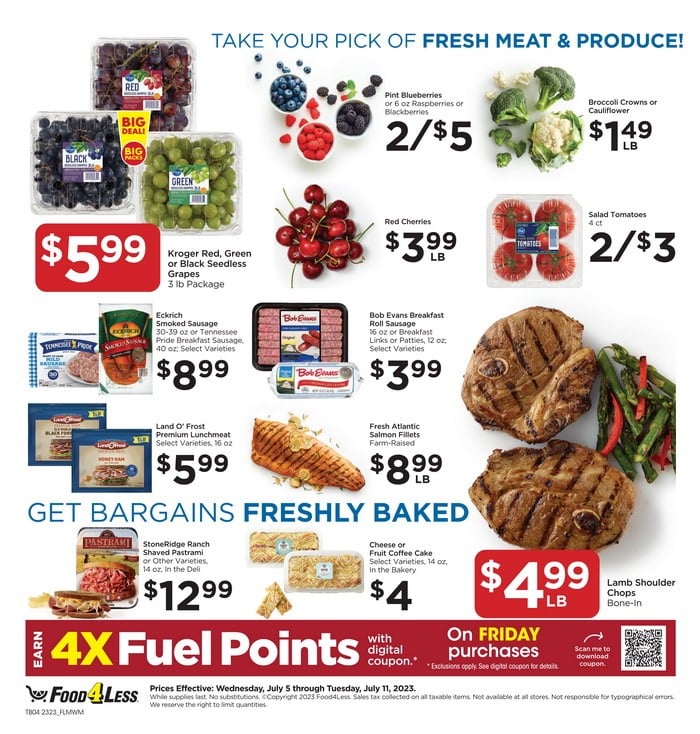 Food 4 Less Weekly Ad July 05 – July 11, 2023