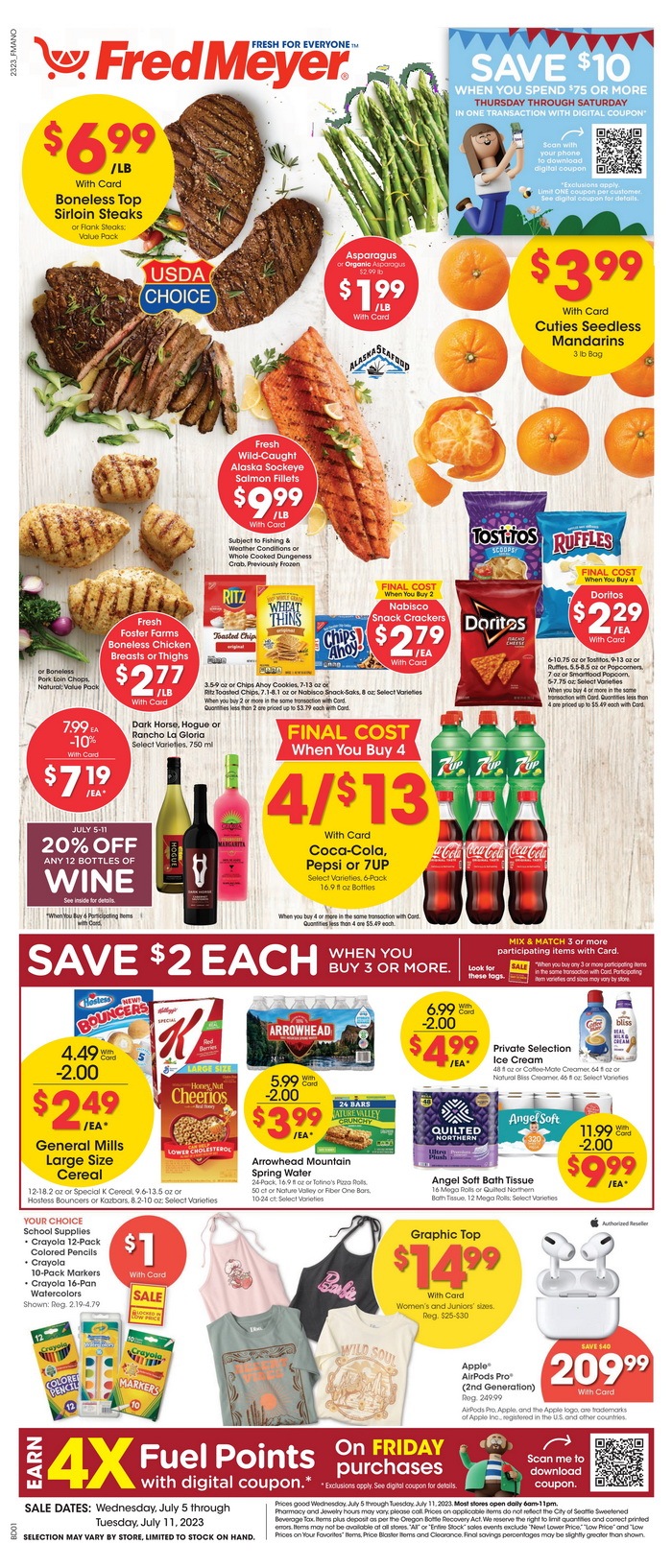Fred Meyer Weekly Ad July 05 – July 11, 2023