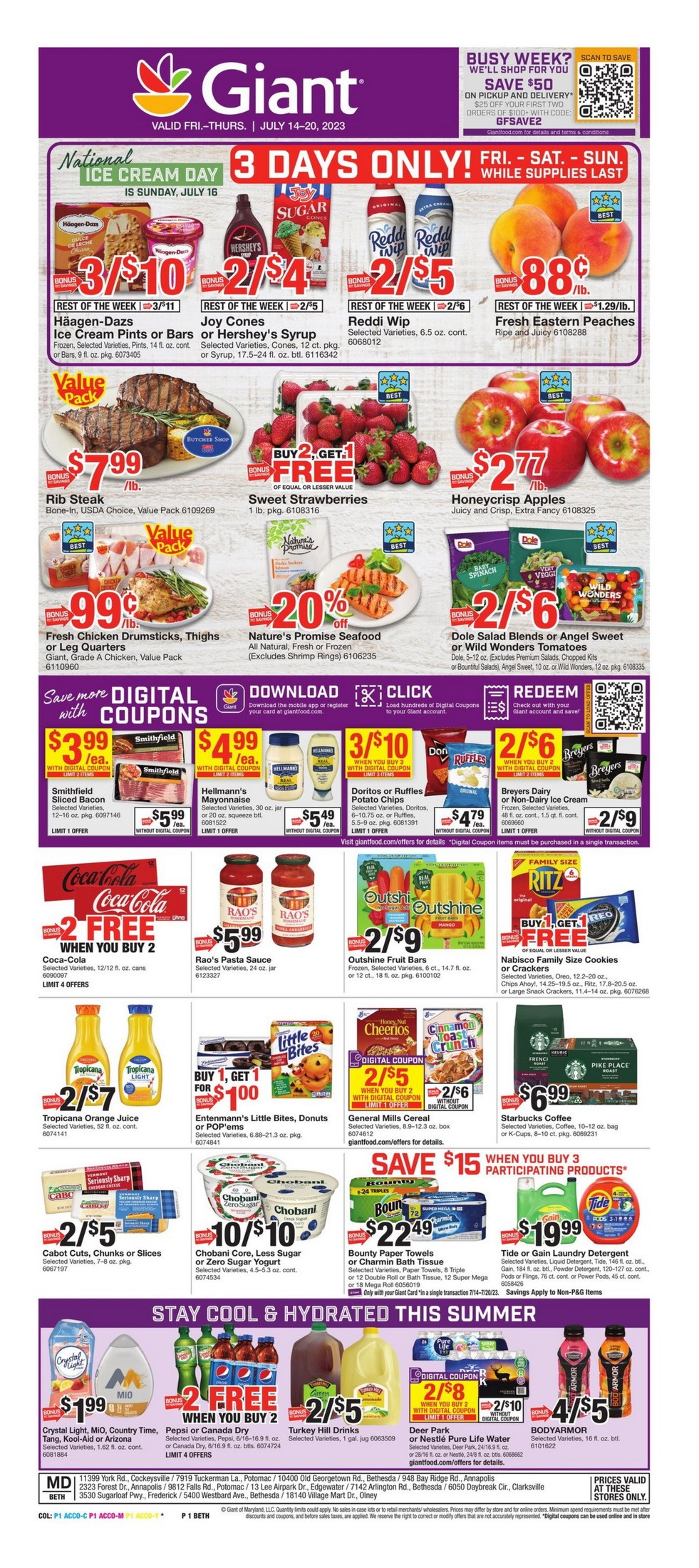 Giant Food Weekly Flyer Jul 14 – Jul 20, 2023