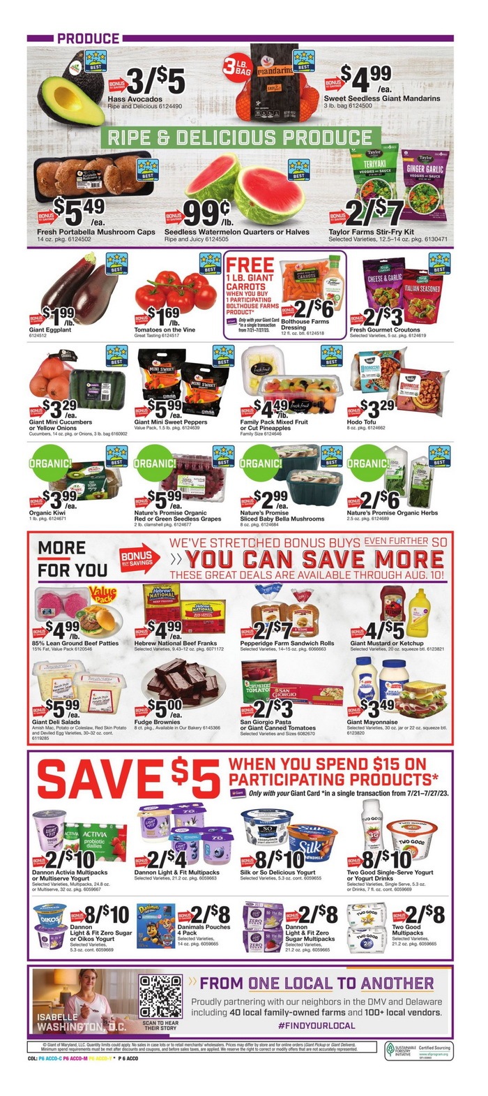 Giant Food Weekly Flyer Jul 21 – Jul 27, 2023