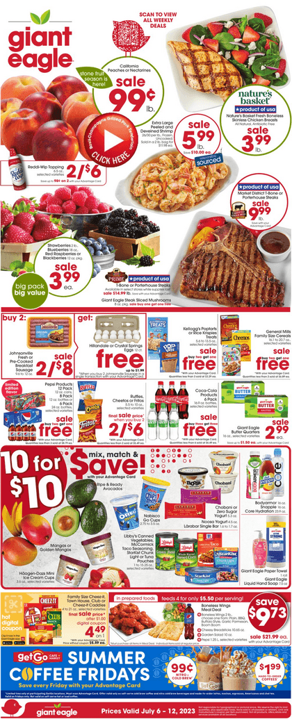 Giant Eagle Weekly Ad July 06 – July 12, 2023