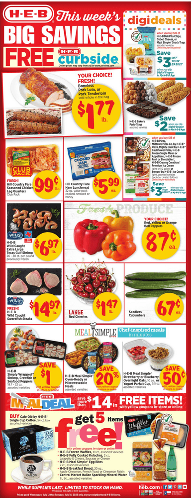 HEB Weekly Ad July 12 – July 18, 2023