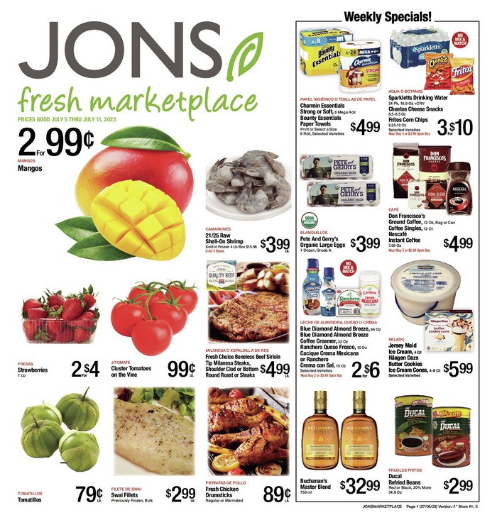 Jons Weekly Ad July 05 – July 11, 2023