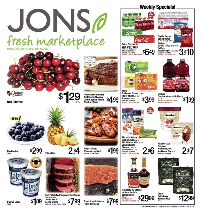 Jons Weekly Ad Jul 12 – Jul 18, 2023