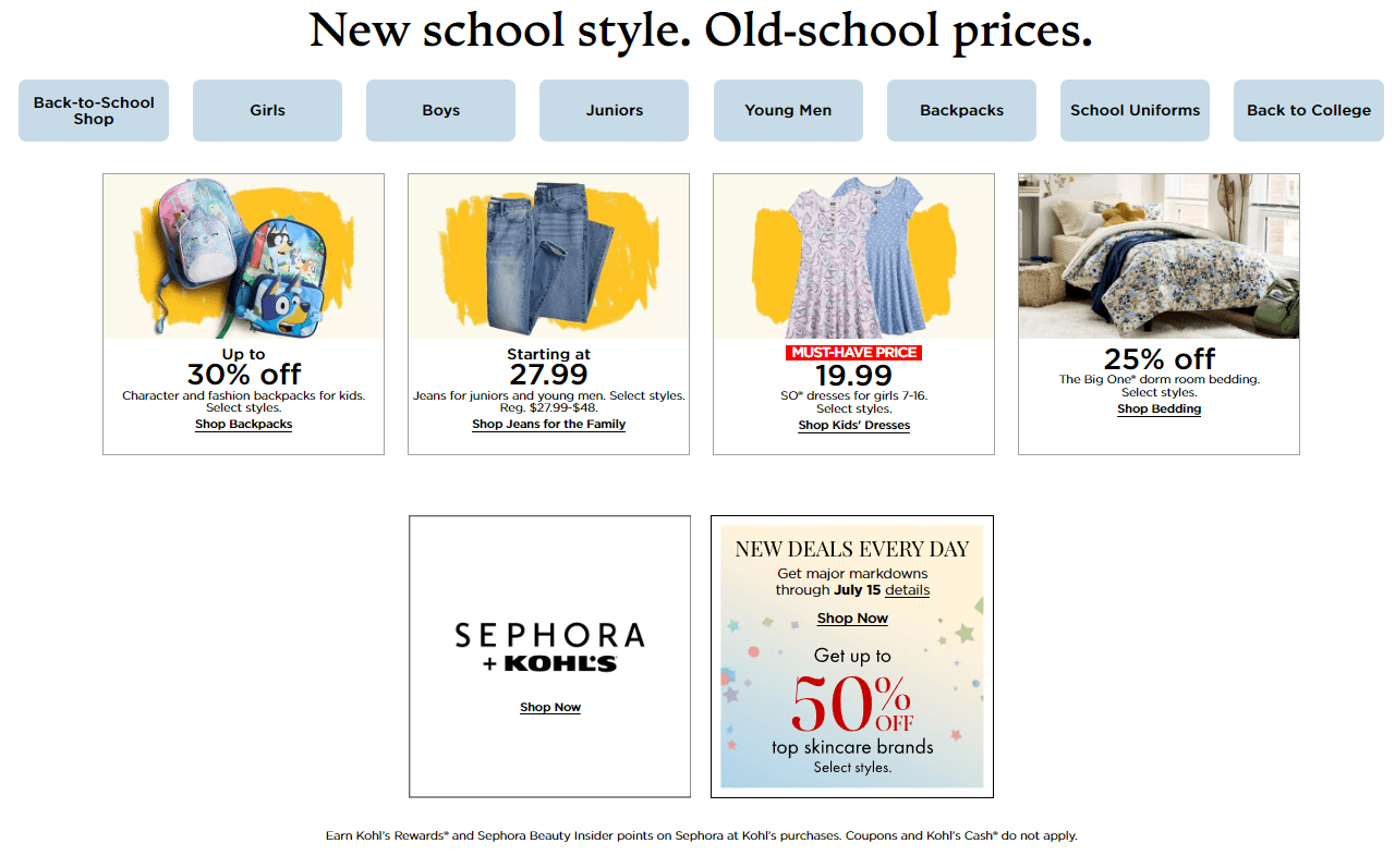 Kohl's Coupon Ad Until July 15, 2023