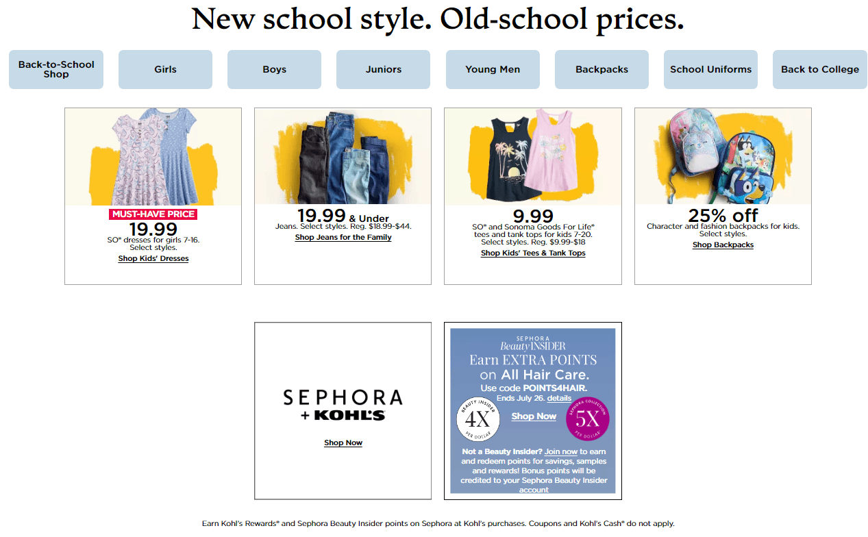 Kohl's Coupon Ad Until July 26, 2023