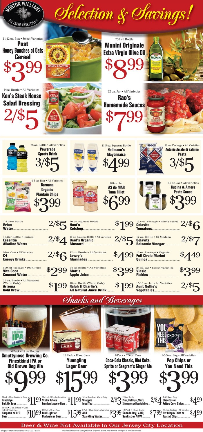 Morton Williams Weekly Ad July 21 – July 27, 2023
