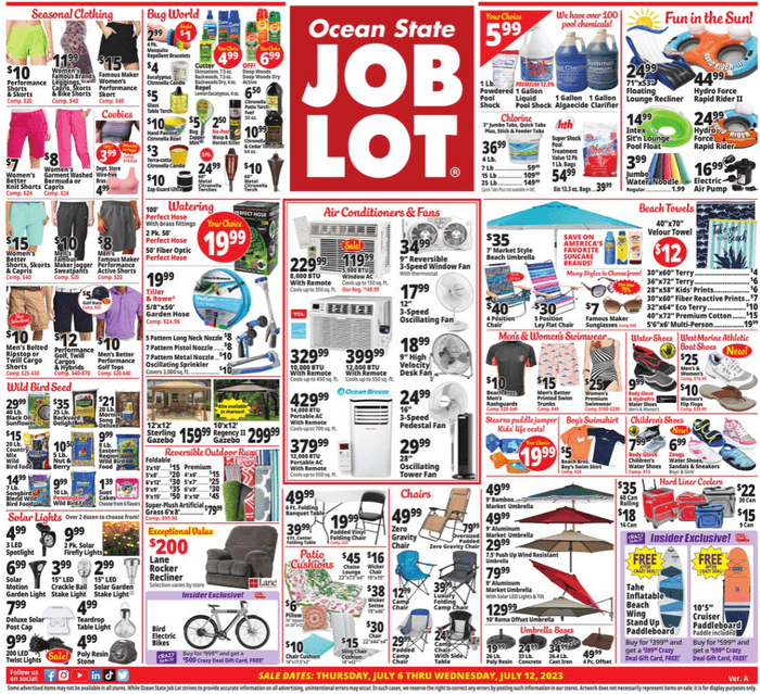 Ocean State Job Lot Weekly Ad July 06 – July 12, 2023